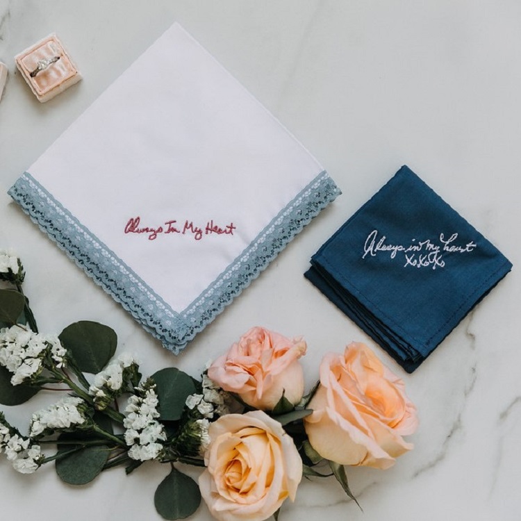 Can You Embroider Handwriting On A Handkerchief The Handkerchief Shop